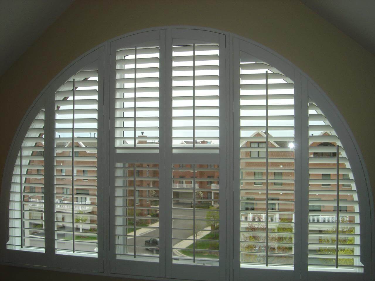 Half Window Plantation Shutters